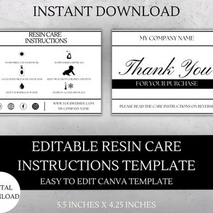 Fully Editable Canva Care Instructions Template, Care Instructions ...
