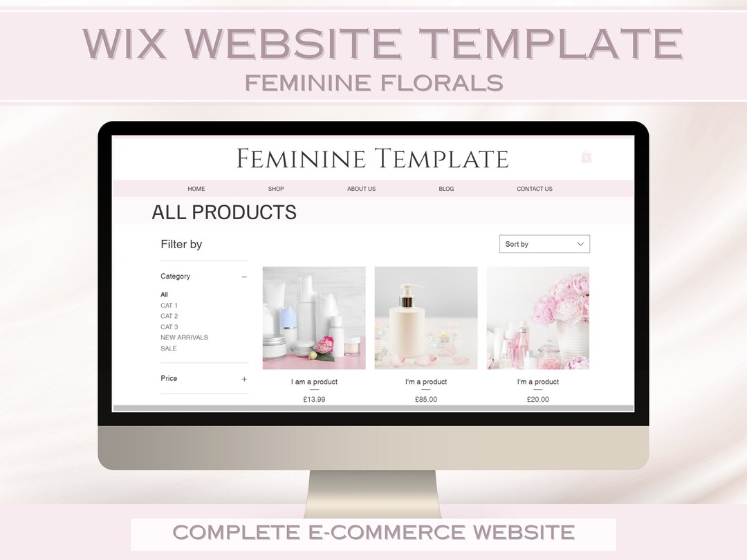 E-commerce Website Wix Website Template Wix Website Design Online Store ...
