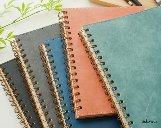 Set of 3 Nature Illustration spiral Books With 100 Sheets Perfect for ...