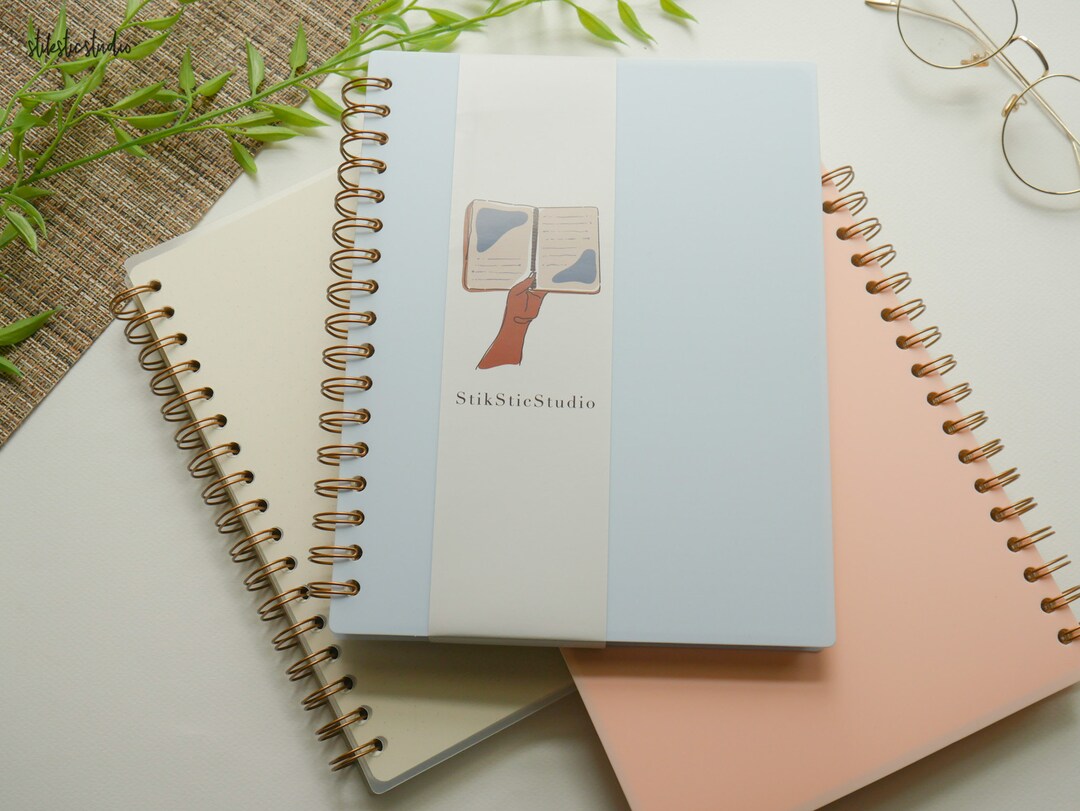 Transparent Spiral Notebook | 7x9 in Notebook | 90 Sheets 180 Pages ...