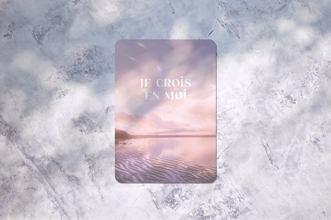 Carte Mantra A6 - Je crois en moi - Affirmation positive - Etsy France