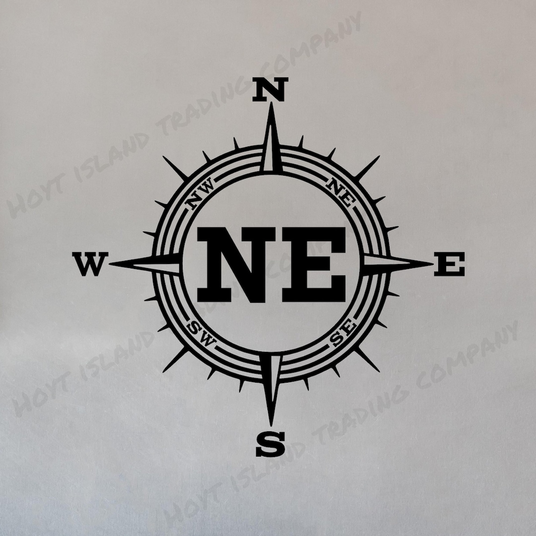 Nebraska Compass Decal, Cornhusker State Vinyl Decal, Scotts Bluff ...