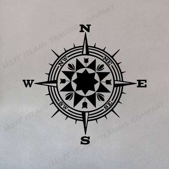 Pennsylvania Hex Compass Decal Amish Hex Sign Dutch Compass - Etsy