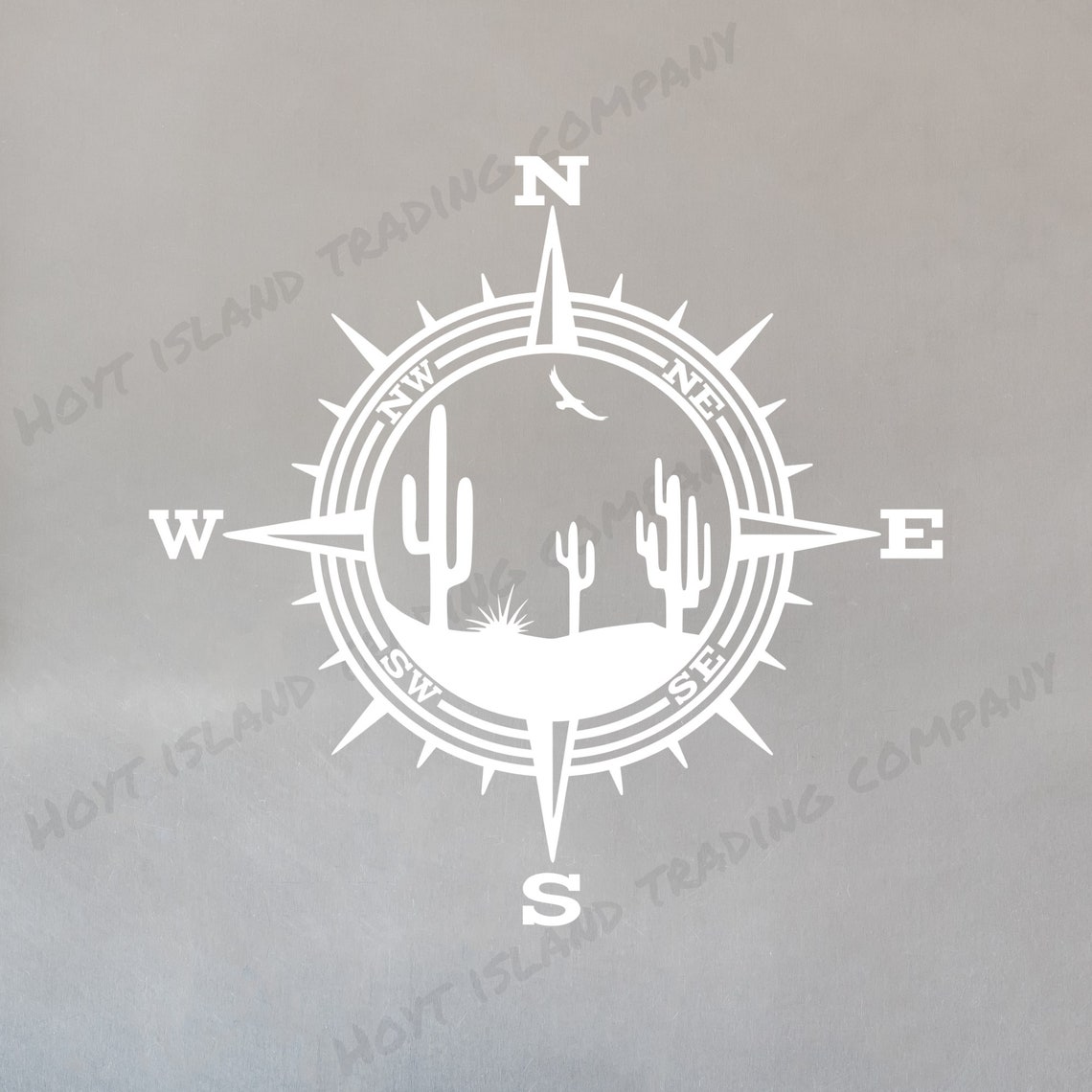 Desert Compass Decal Mojave Vinyl Decal Sonoran Desert - Etsy
