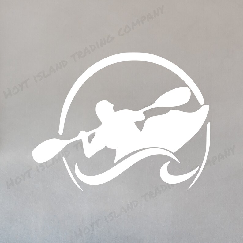 Kayaking Decal, Kayak Vinyl Wall Decal, Outdoor Life, Water Sports ...