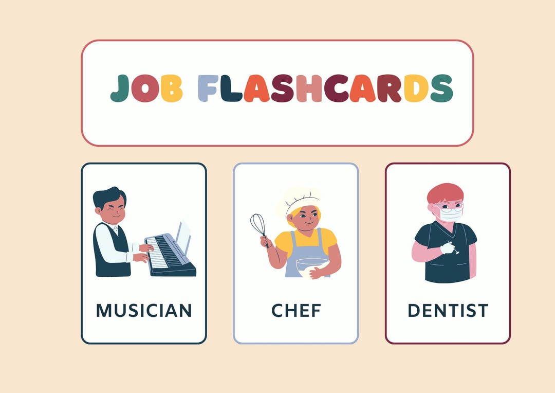 COMMUNITY HELPERS FLASHCARDS, Professions Flash Cards, Community ...