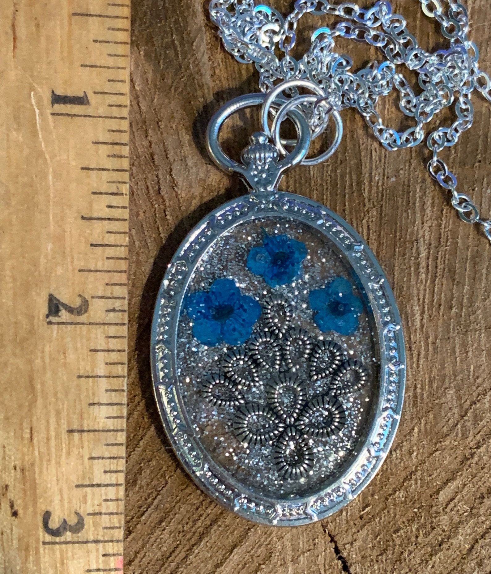 Magical Mystical Pendant in Blue - Etsy