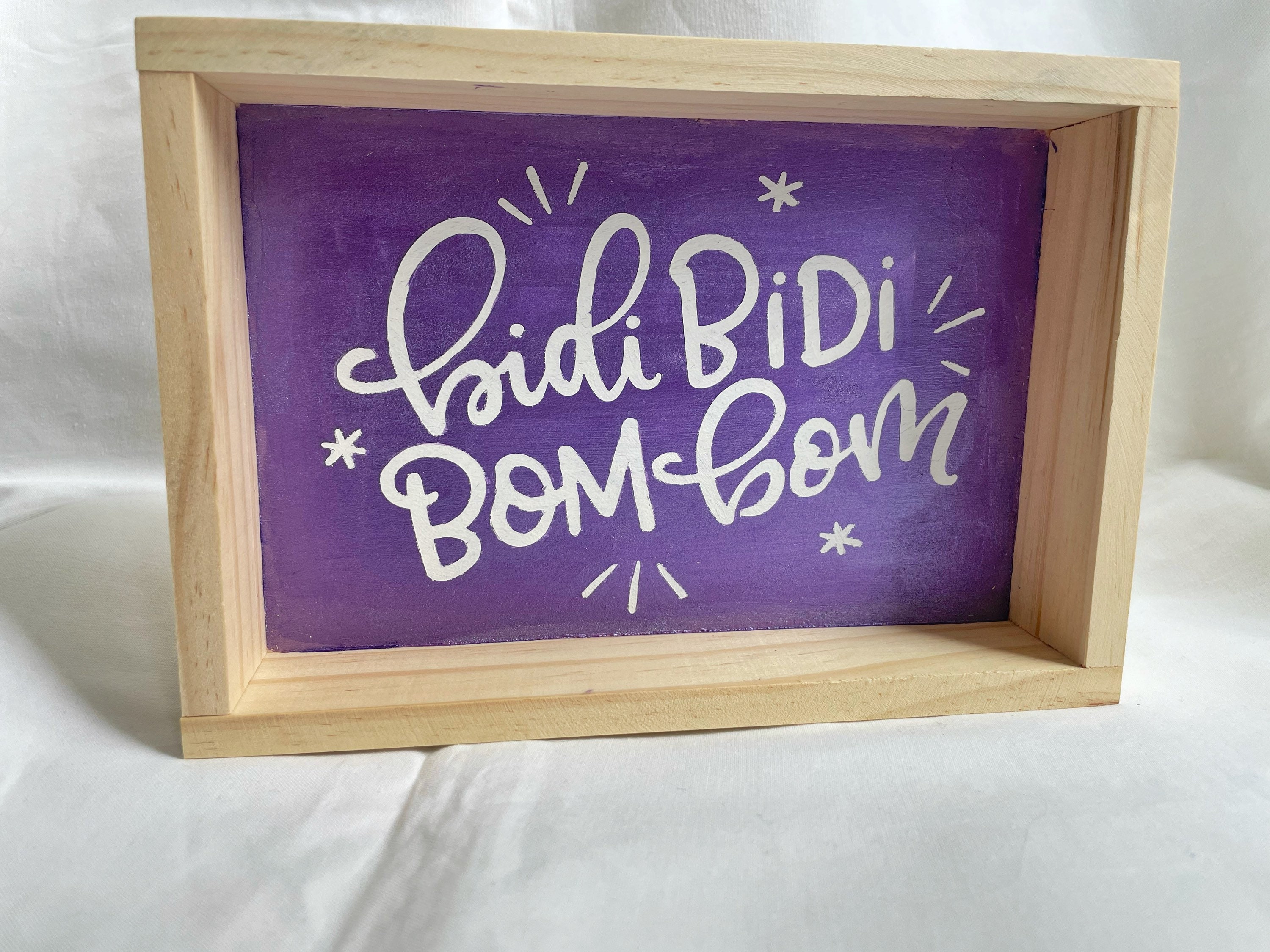 Bidi Bidi Bom Bom Wooden Sign | Etsy