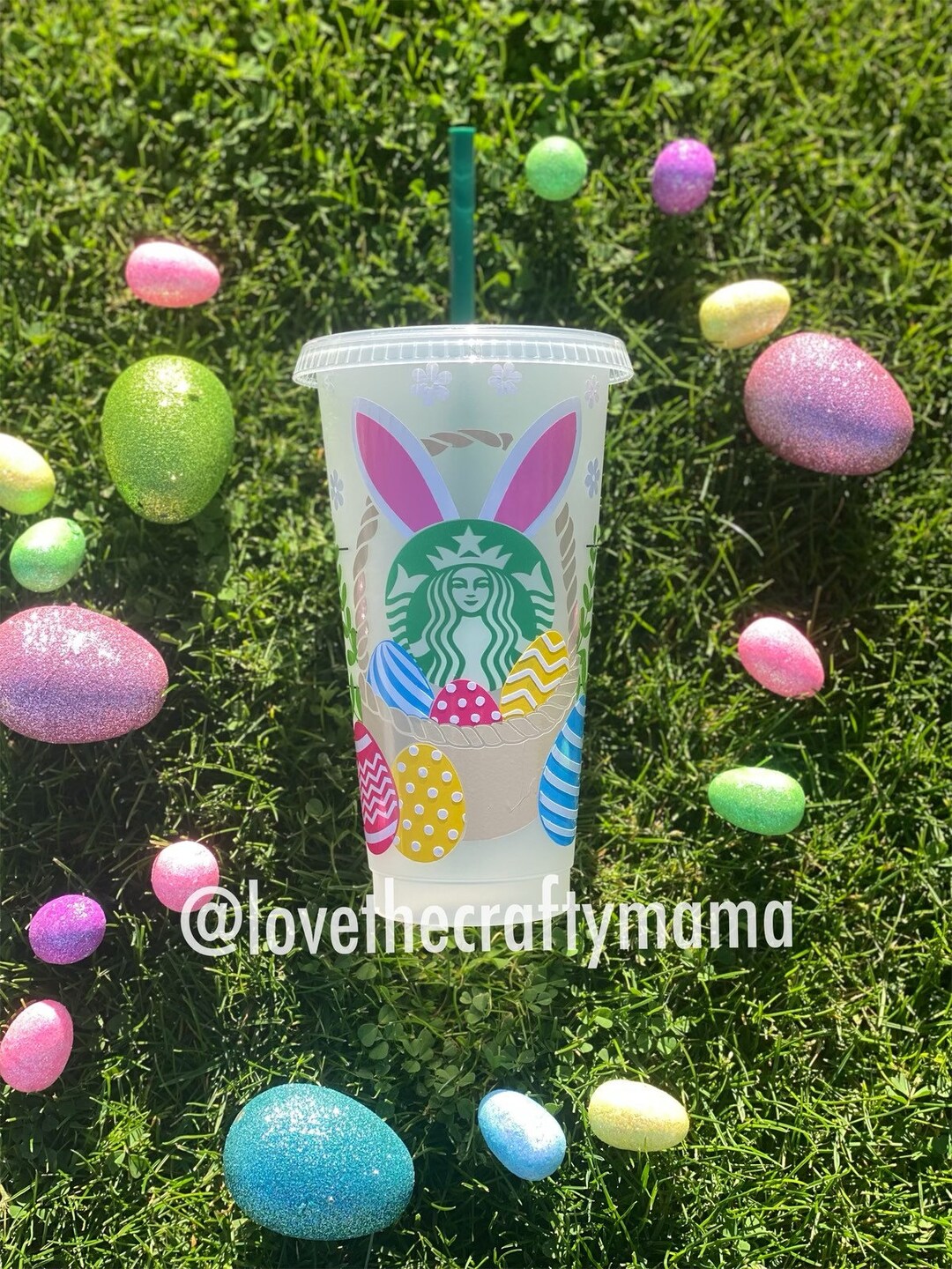 Easter Basket Starbucks Cold Cup 24 Oz - Etsy