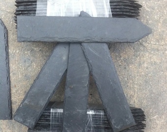 Handmade Slate Markers / Labels Packs of 10. Any Order Can Be Made ...