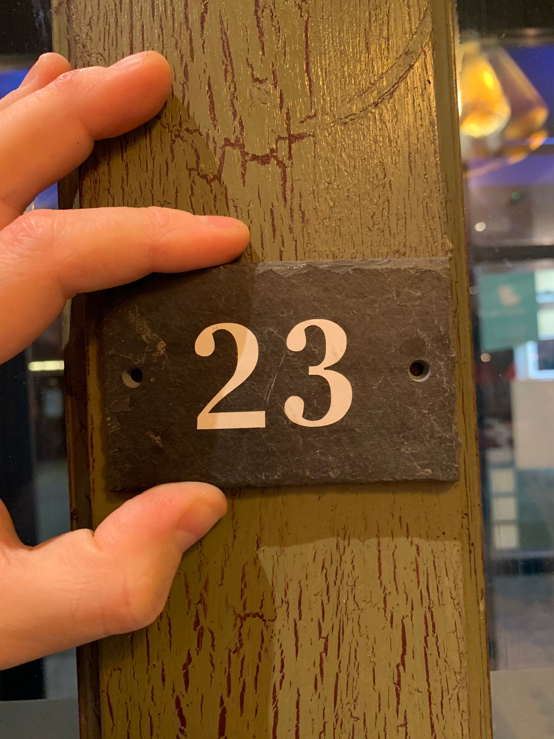 Handmade Slate Number Plaque. Door Number Sign. Post Box Numbers. Any ...