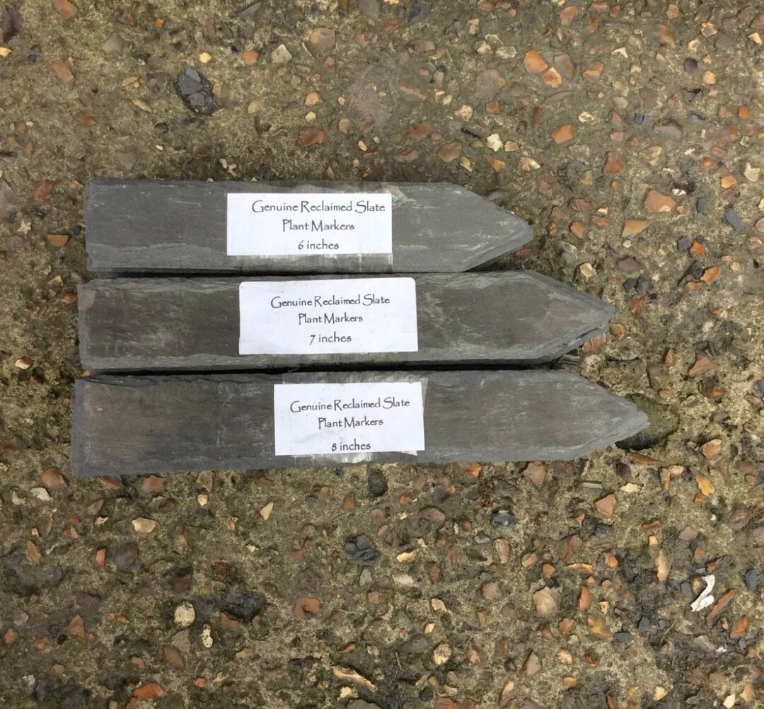 Handmade Slate Markers / Labels Packs of 30. Any Order Can Be Made ...