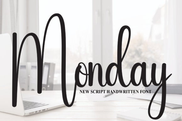 Monday Font - Etsy
