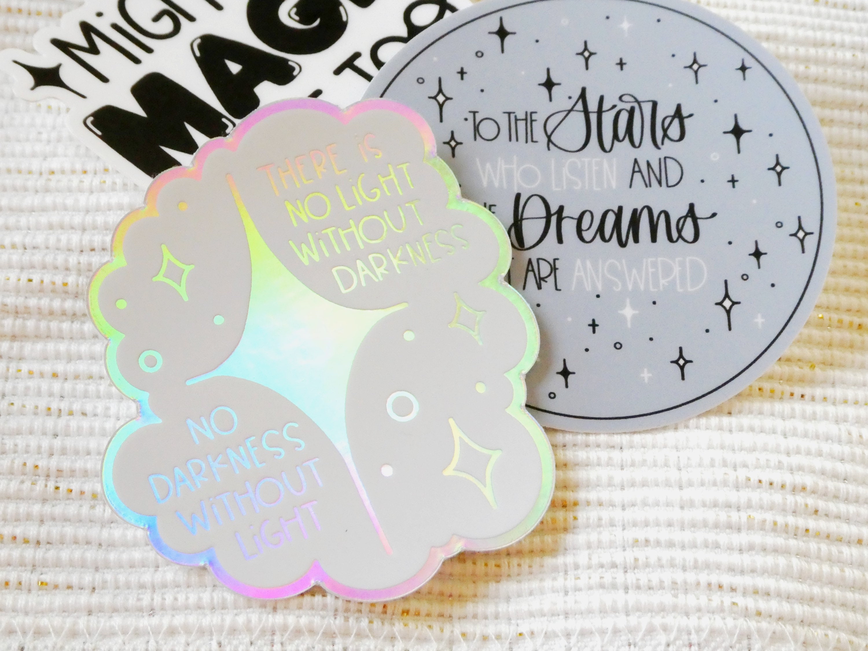 Holographic There is No Light Without Darkness, No Darkness Without ...