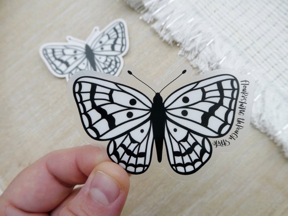 Embellishments Red Admiral Positive Affirmation Butterfly for Mental ...