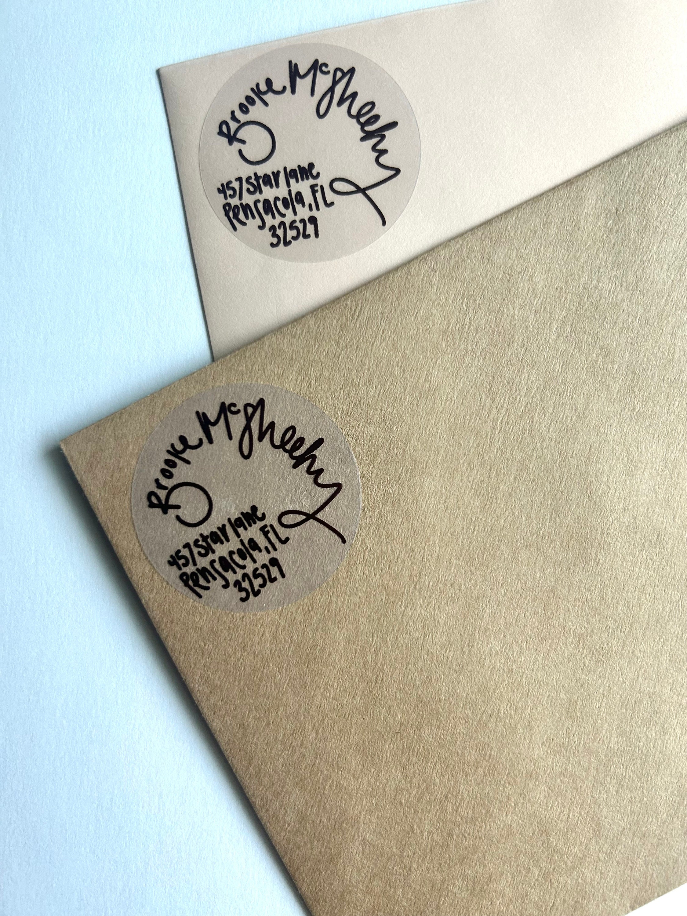 Clear Circle Address Labels 1.5 Inch set of 25 - Etsy