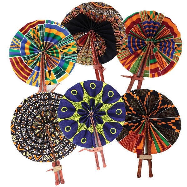 African Hand Fan Set - Etsy