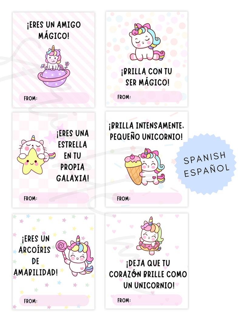 Printable Unicorn Valentine's Day Cards for Kids, Classroom, Dual ...