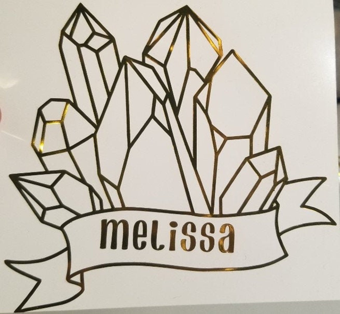 Crystal Vinyl Decal Quartz Crystal Decal Crystals Car - Etsy