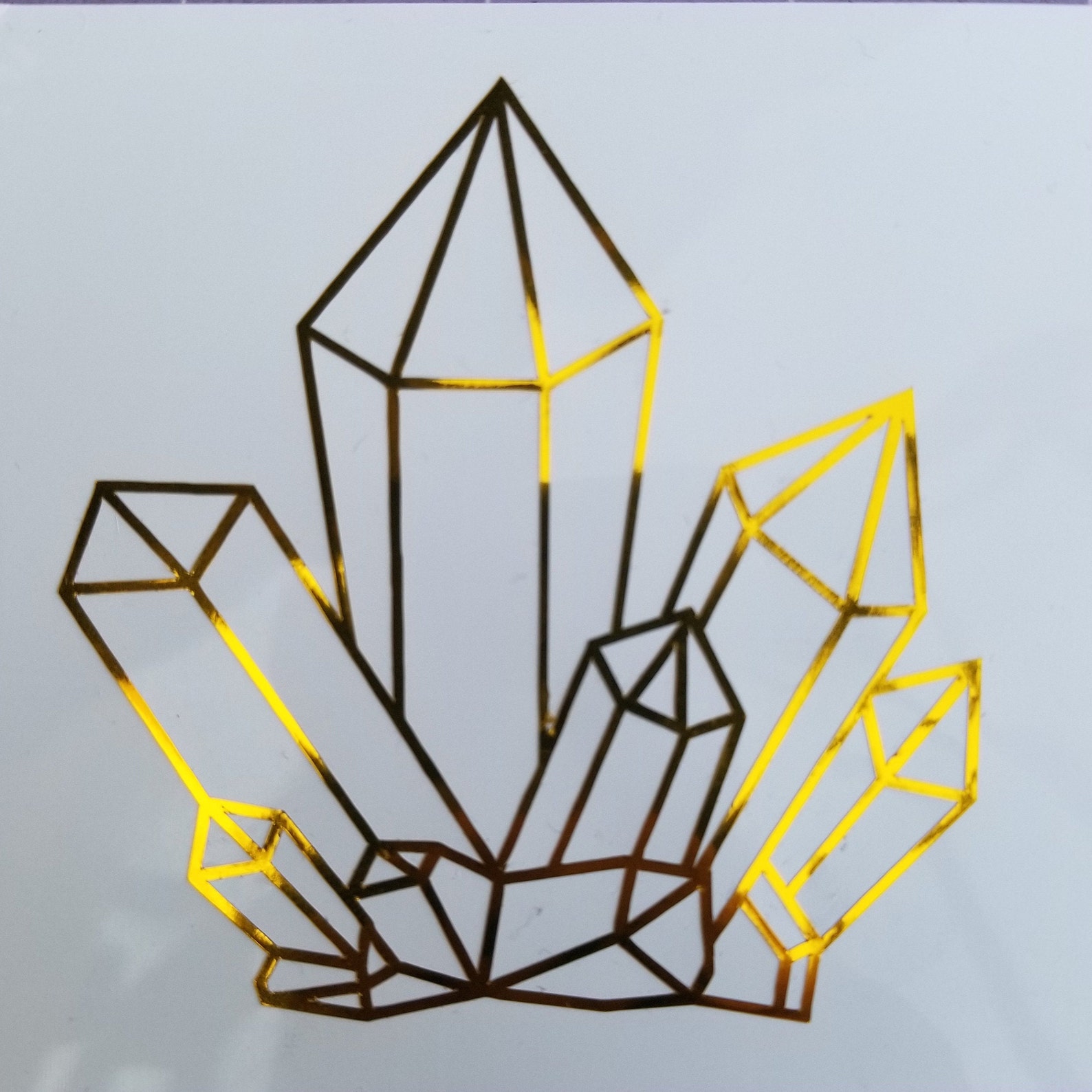 Crystal Vinyl Decal Quartz Crystal Decal Crystals Car - Etsy