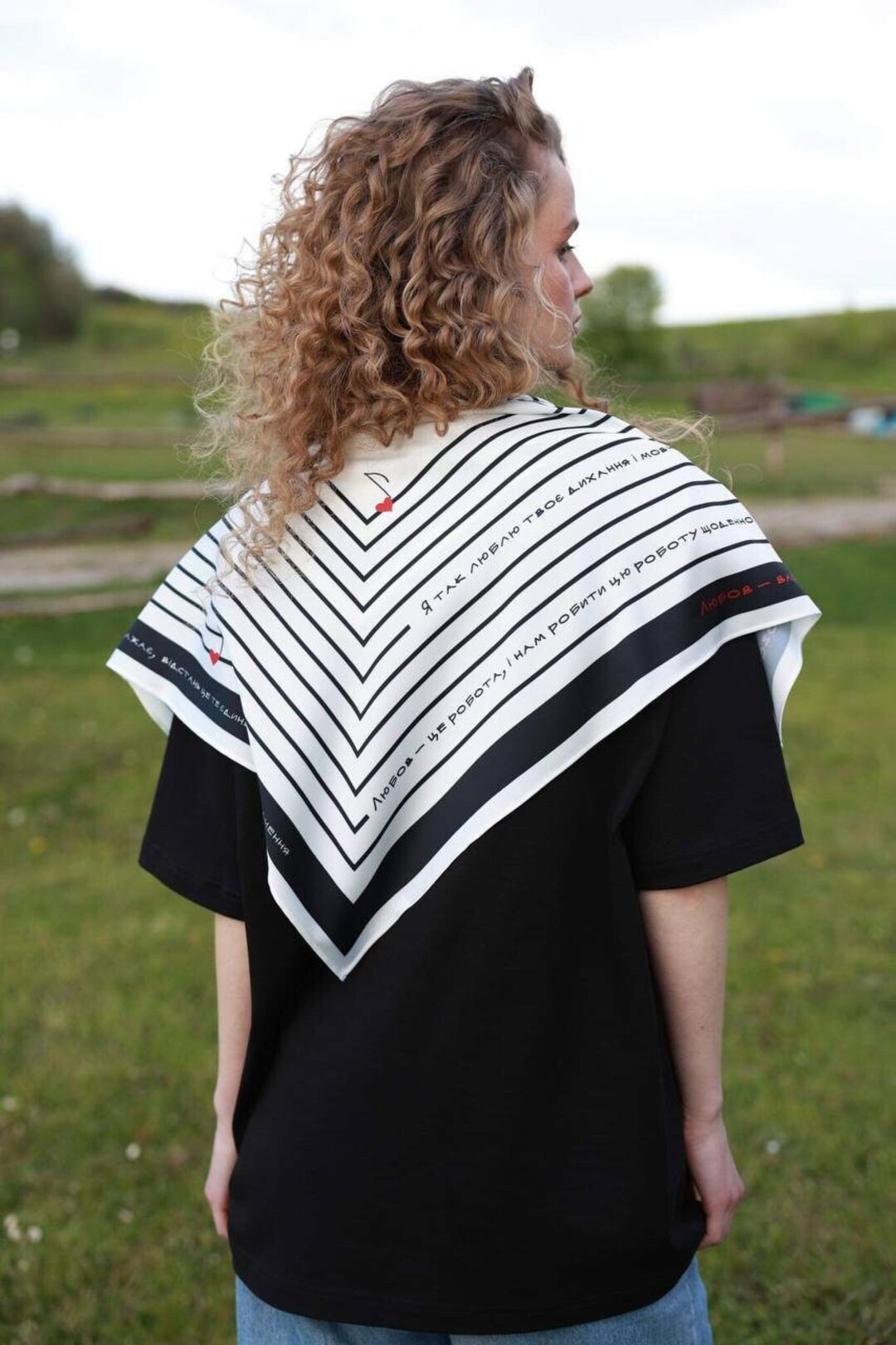 NATURAL SILK Poetry Scarf | Lady Di & Zhadan Collaboration ...