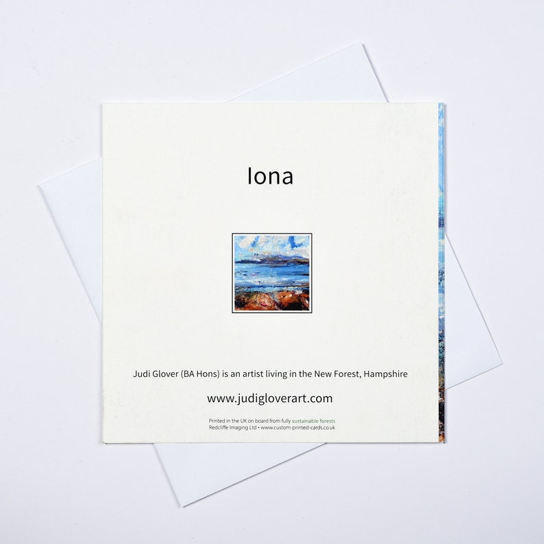 Isle of Iona Art Card: Scottish Seascape Greeting Card - Etsy UK