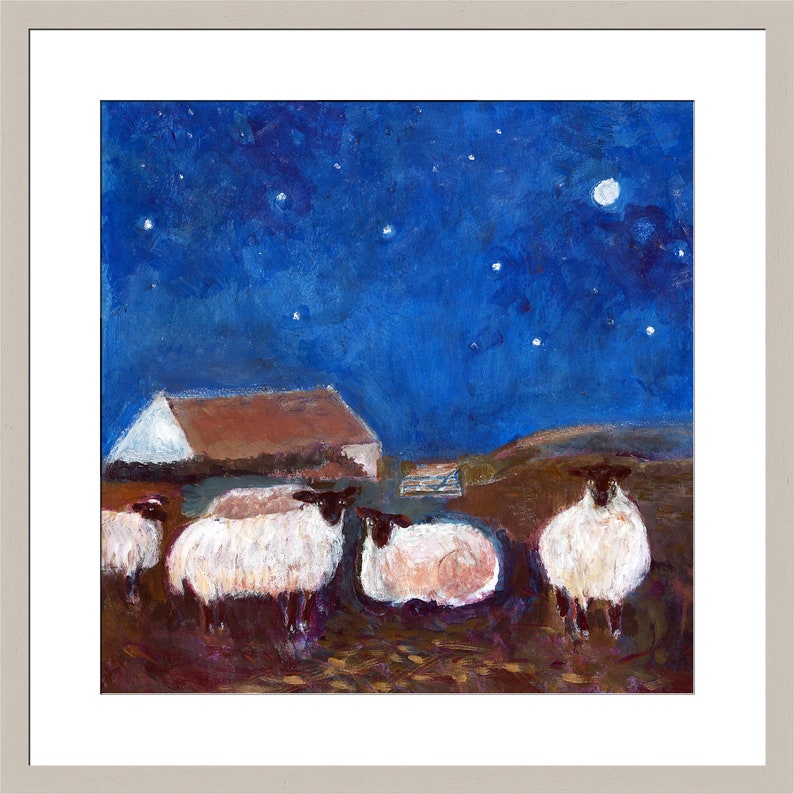 Sheep Painting | Sheep Art | Sheep Prints | Sheep Wall Art | Sheep ...