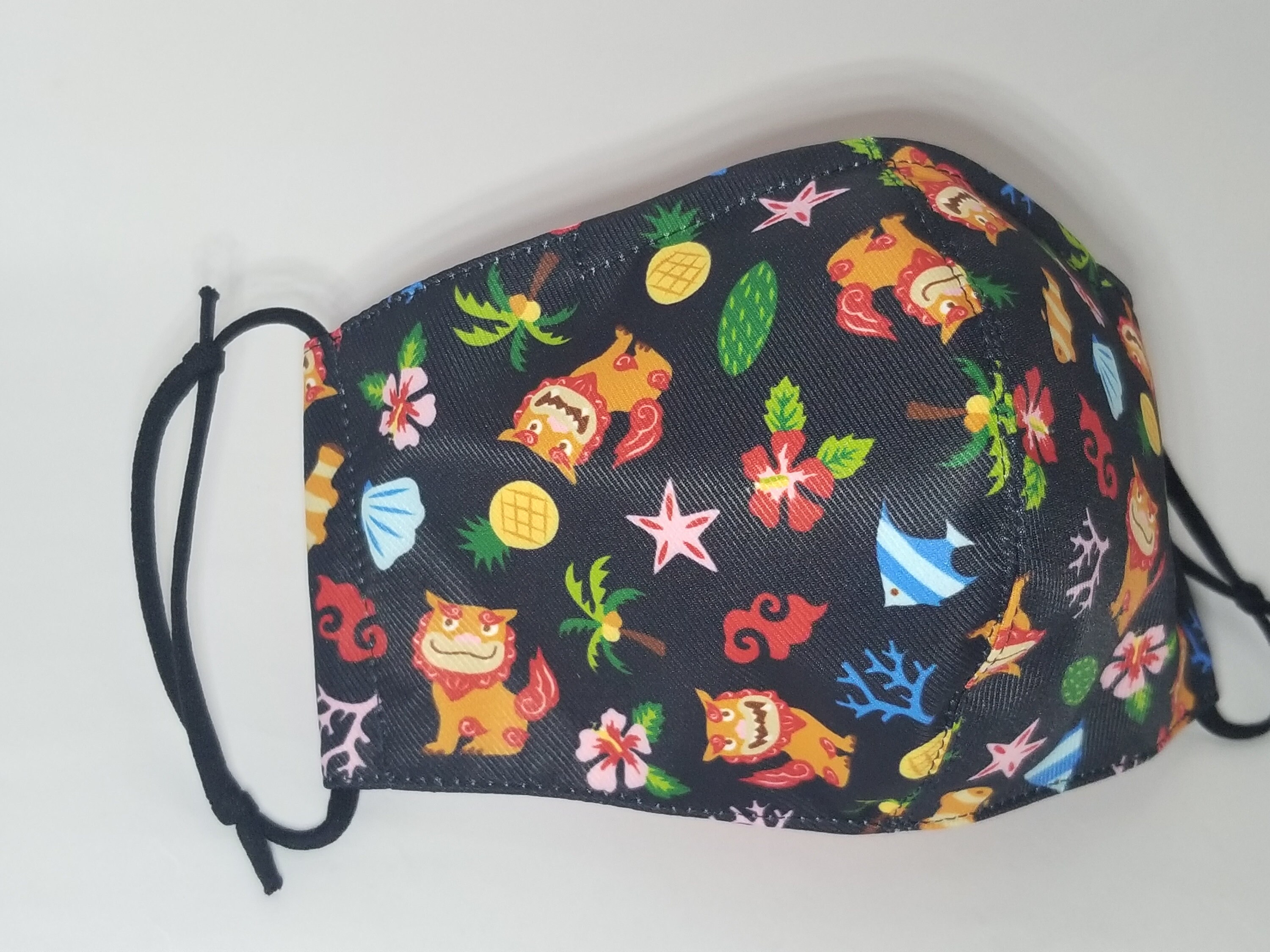 Takashi Murakami Flower /Okinawa Shisa Face Mask/Cloth | Etsy