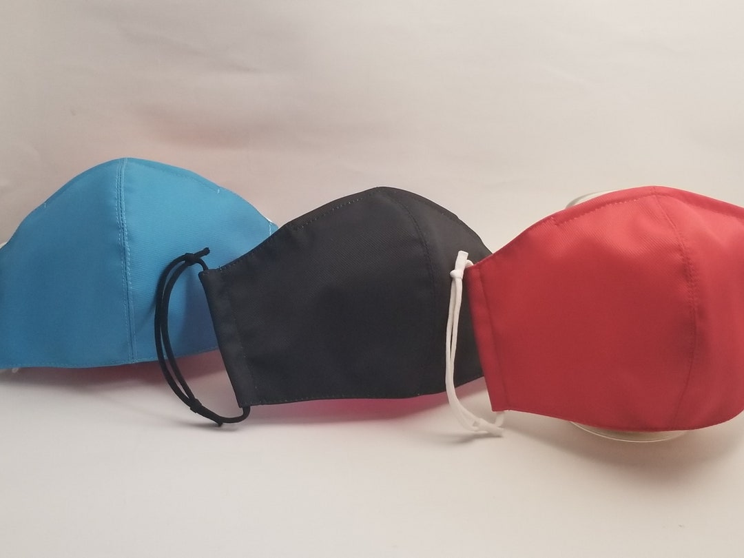 Handmade Plain Solid Color Face Mask/ Cloth Mask/ Fabric Mask W/ Filter ...