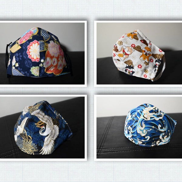 Japanese Face Mask - Etsy