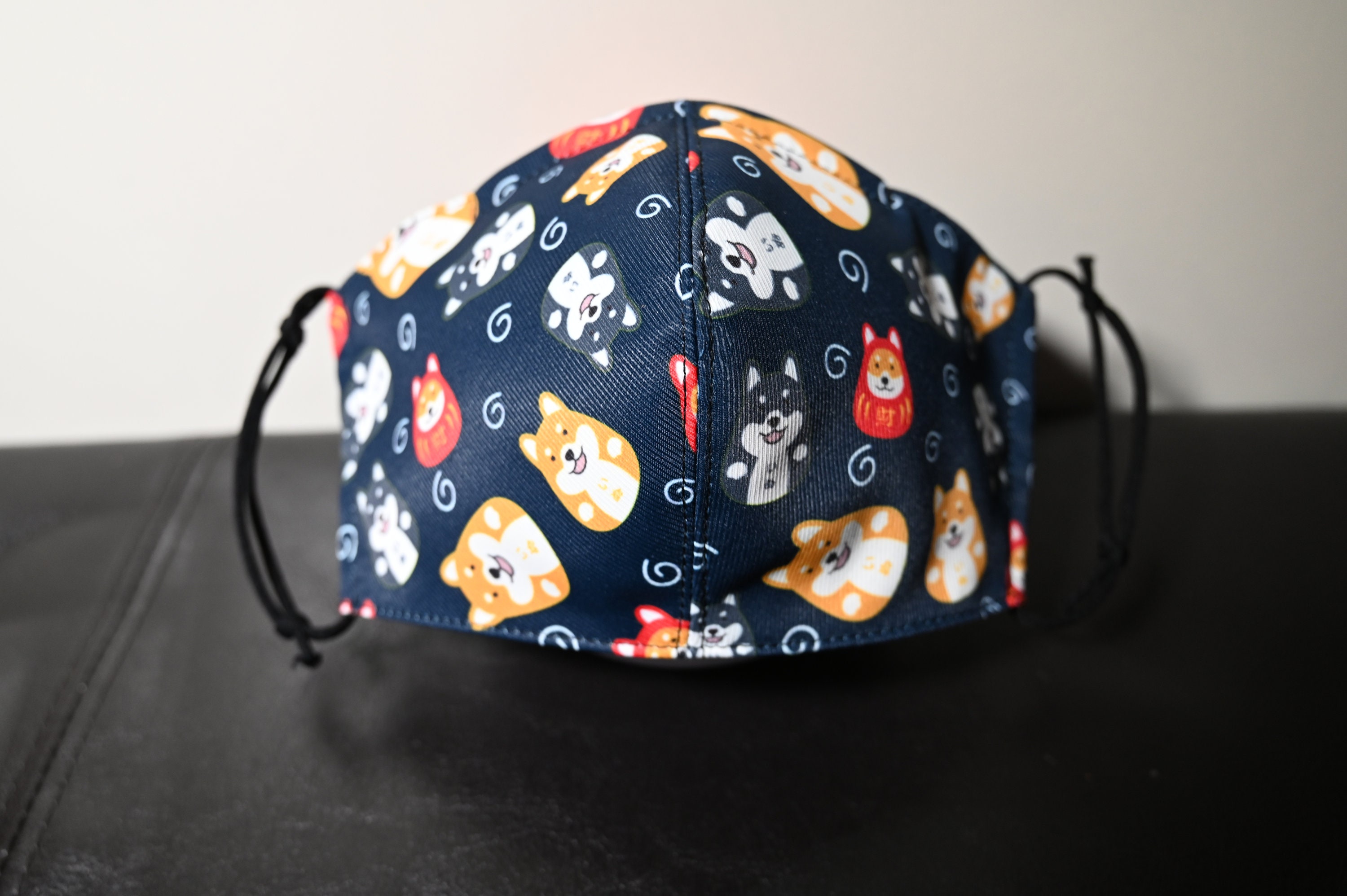 Dog Pattern Shiba Inu Pomeranian Face Mask/ Cloth Mask/ | Etsy