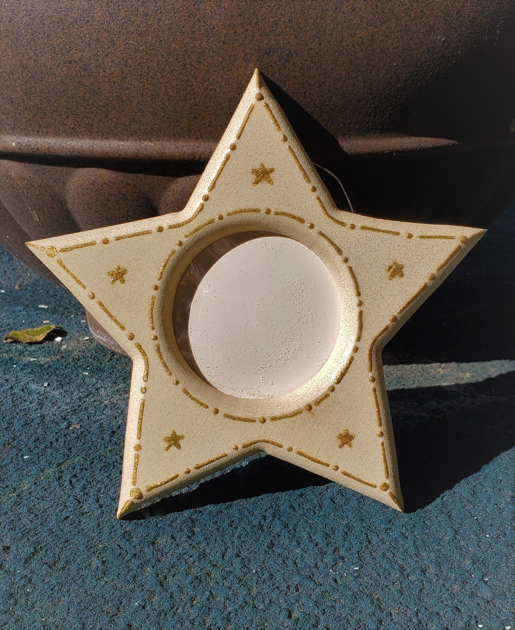 Vintage Christmas Star Wood Photo Frame - Etsy