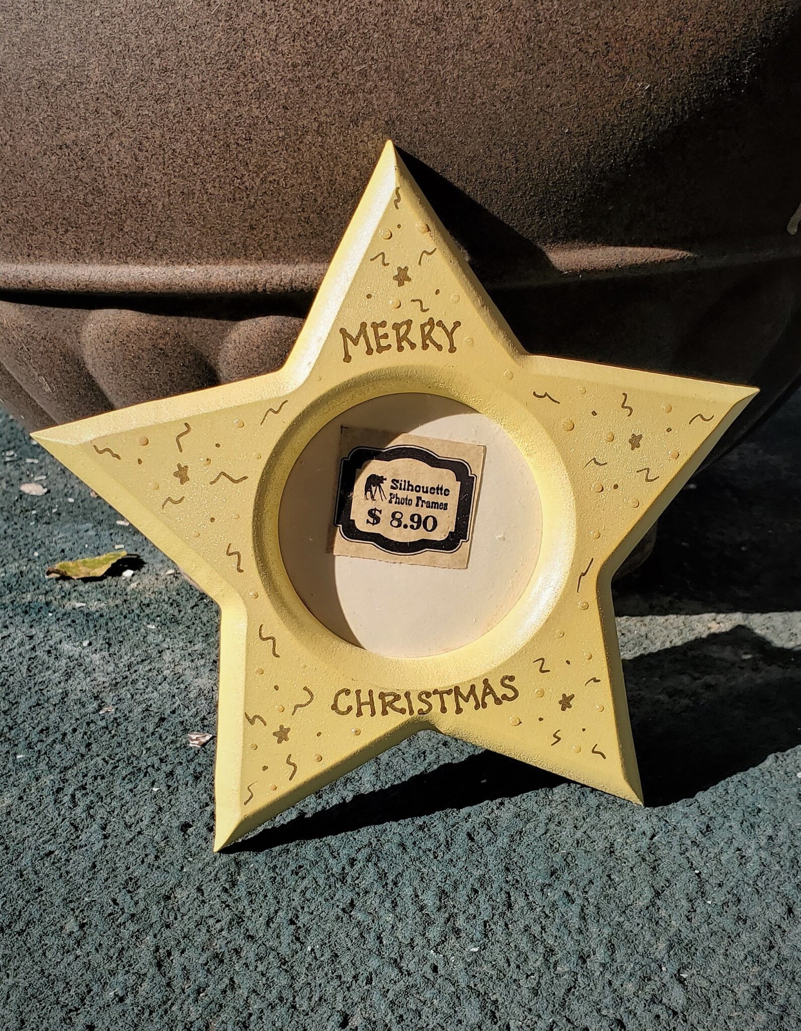 Vintage Christmas Star Wood Photo Frame - Etsy