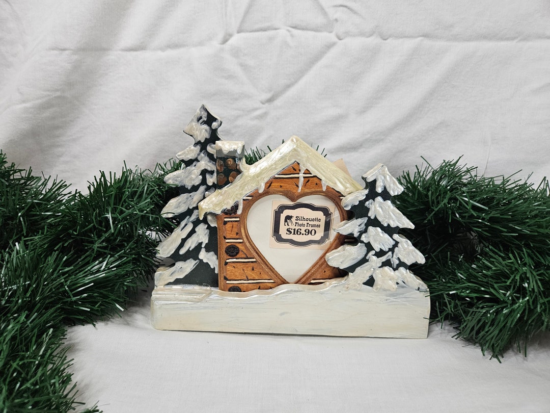 Small Christmas Cottage Frame With Stand - Etsy