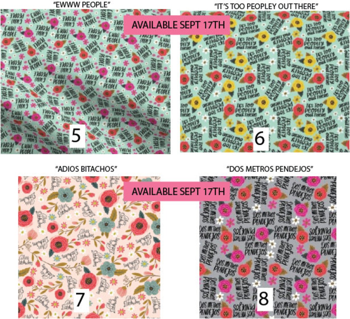 Double Layer Print Fabric Mask W/ Adjustable Elastic Trim - Etsy