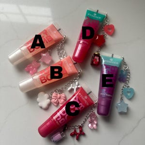 Lip Gloss With Chain Charm - Etsy
