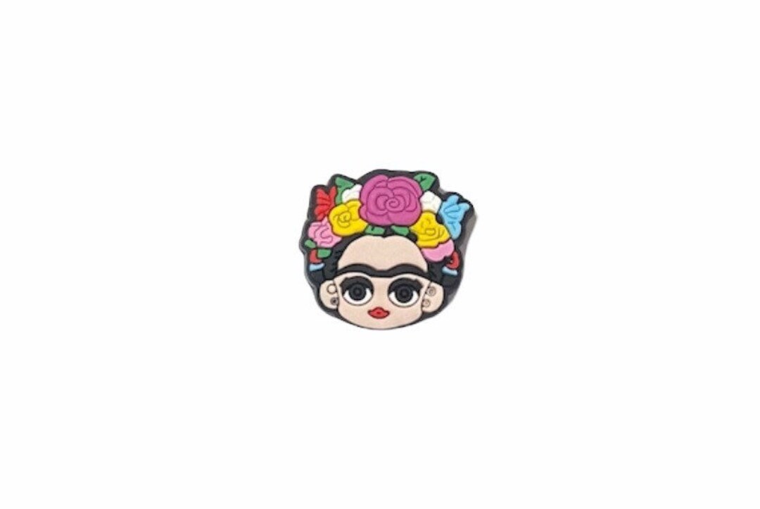 Frida Kahlo Shoe Charm | Takashi Murakami Flower Shoe Charm | Crystal ...