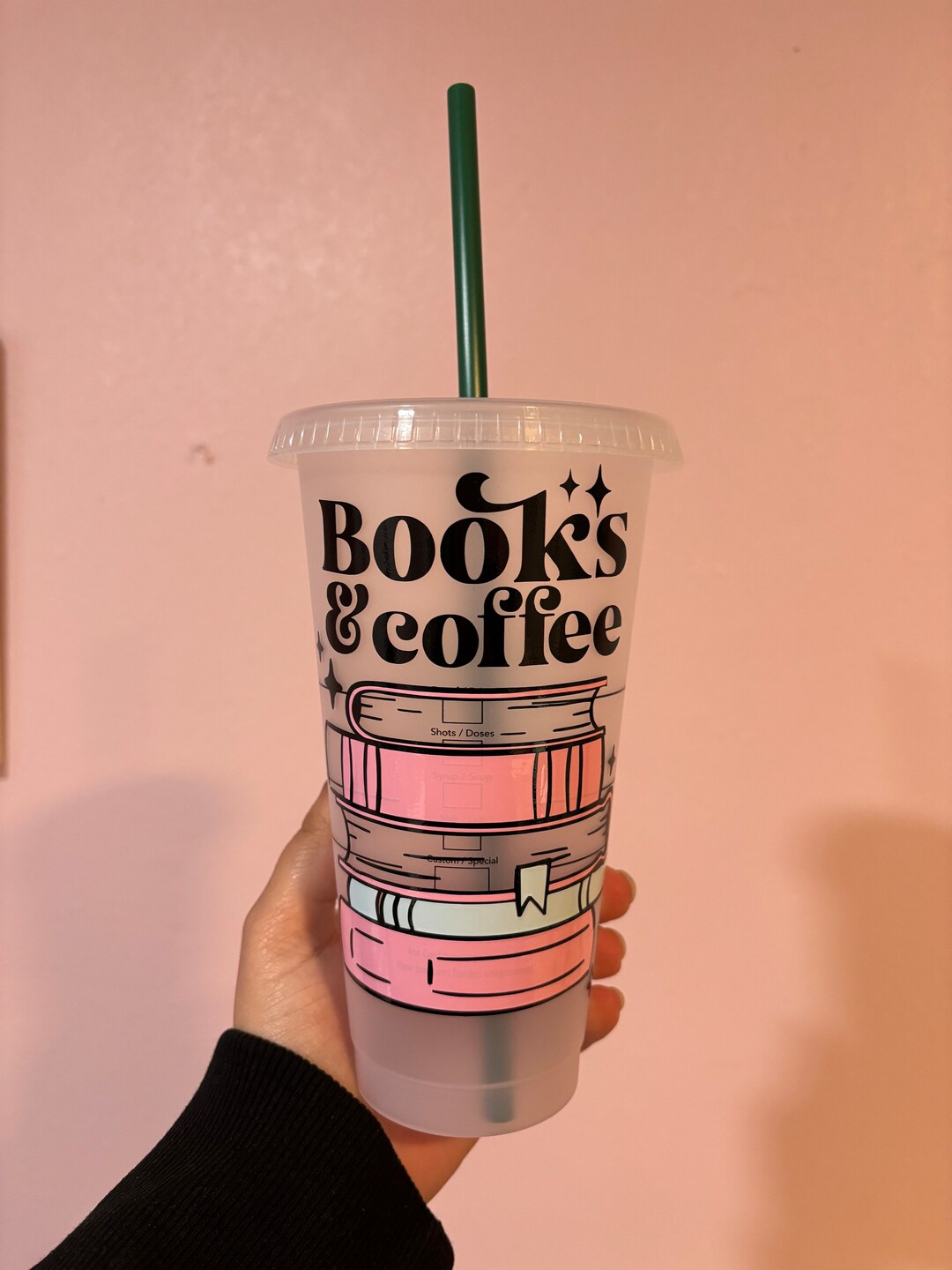 Books & Coffee Starbucks Cup - Etsy