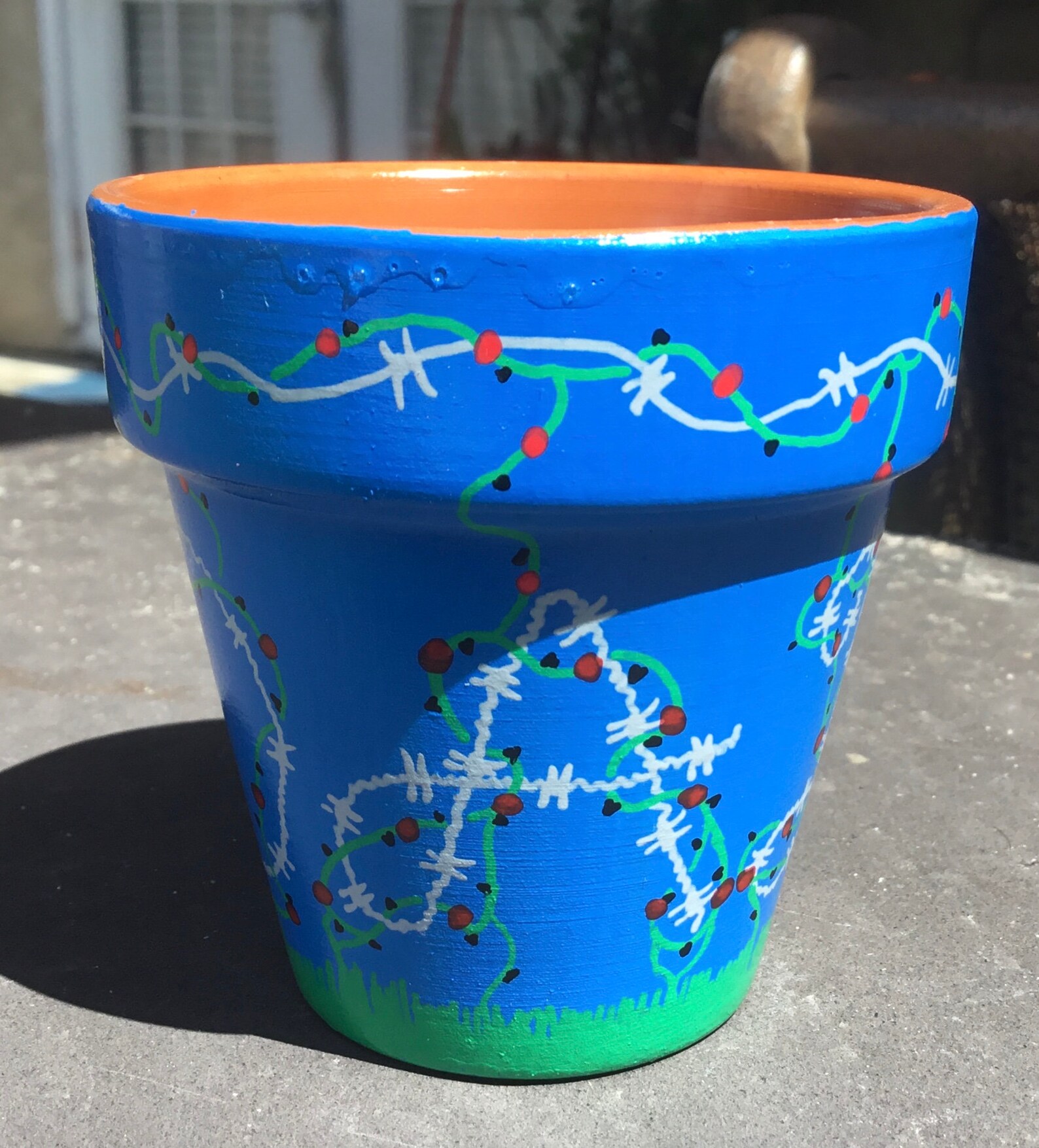 Hand Painted Mom and Dad Pots With Plant - Etsy