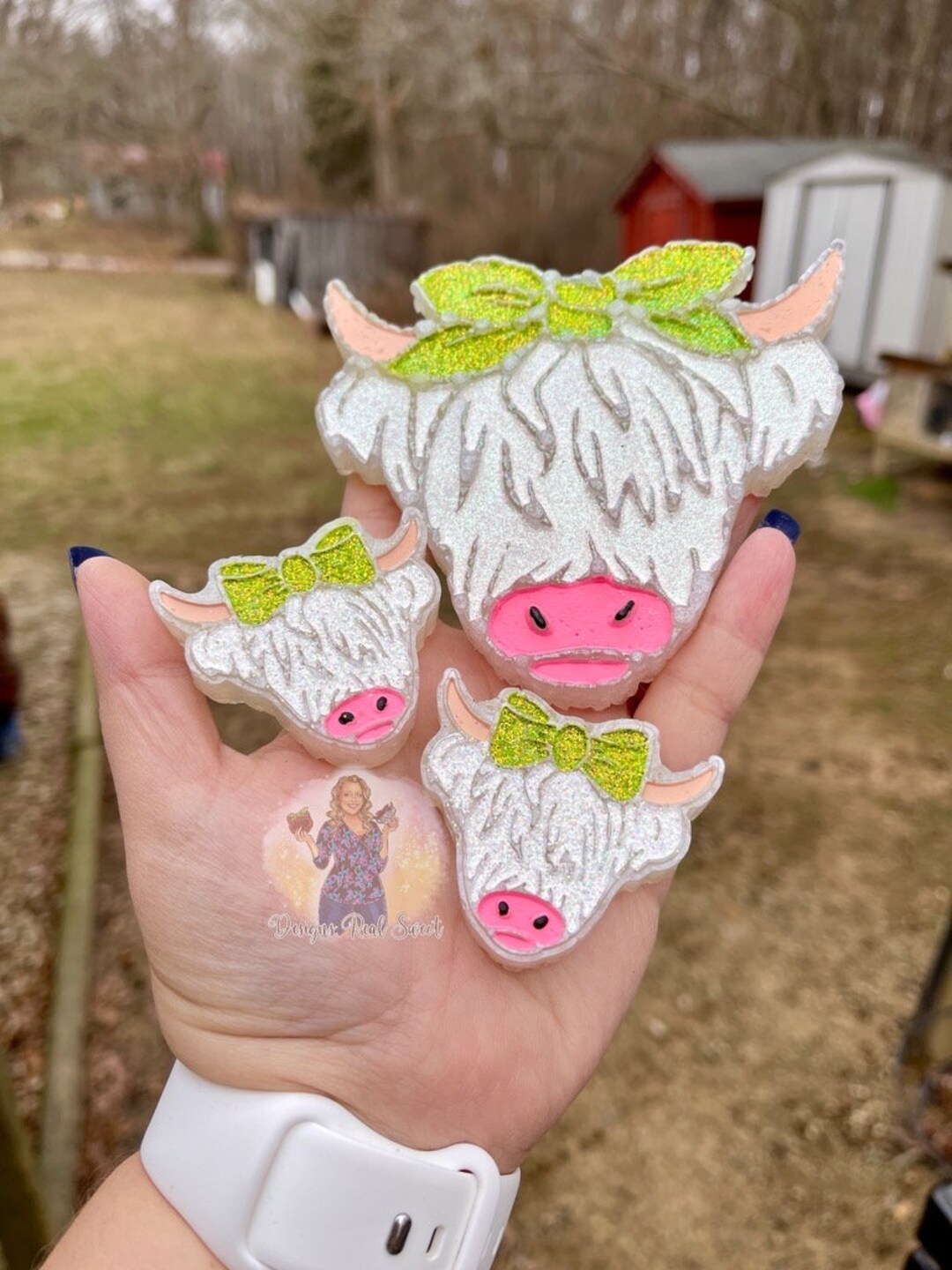 St. Patty Highland Cow Wbow Vent Clips Set - Etsy