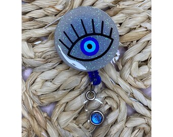 Evil Eye Badge Reel | Etsy