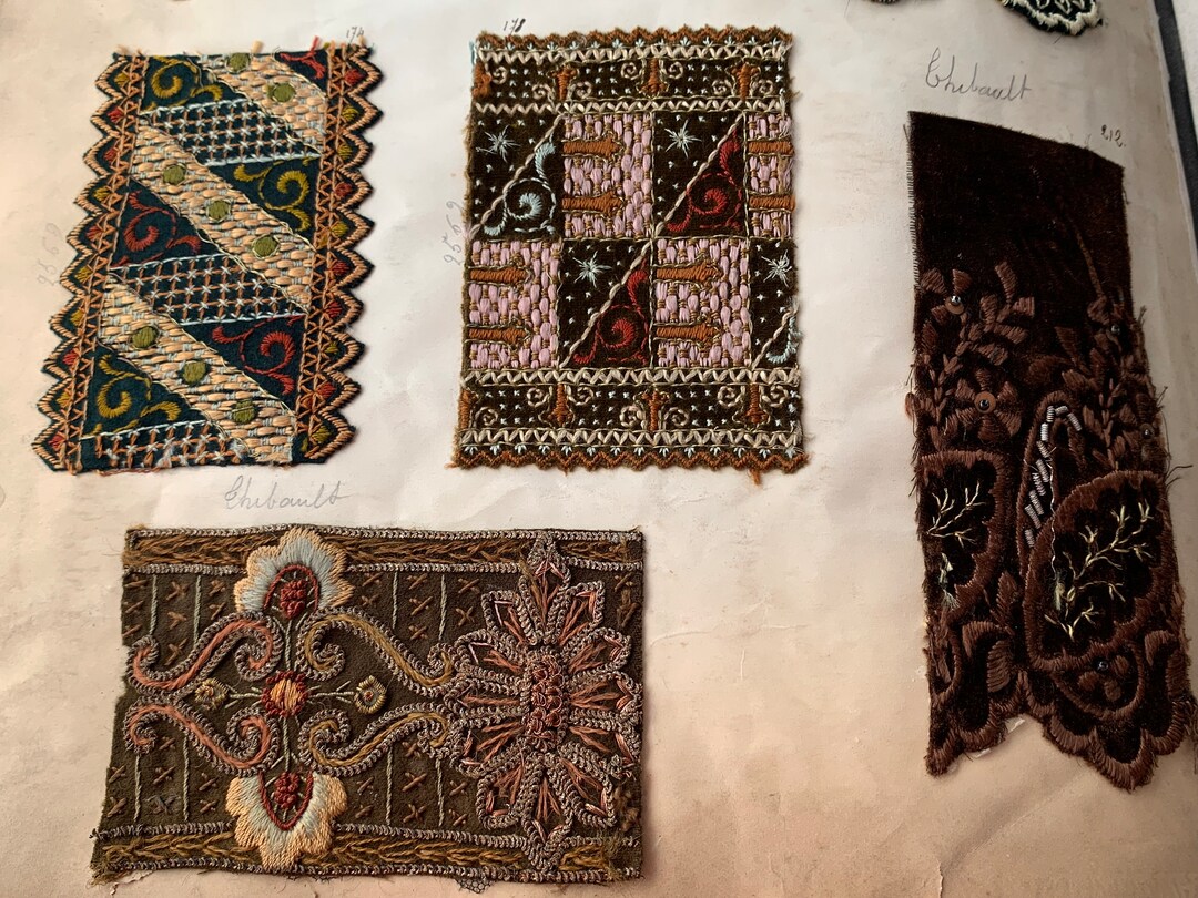 Select One Victorian 1887 Sample French Embroidered Broderies From ...