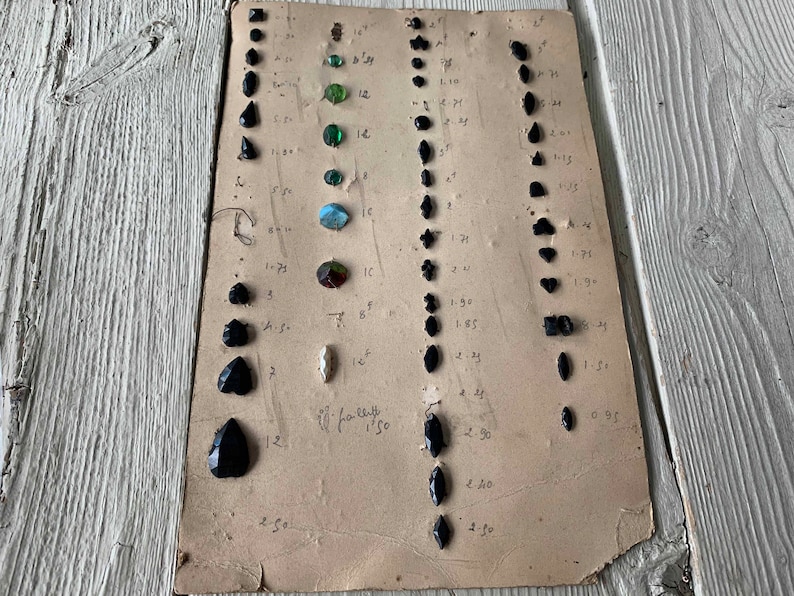 Early Antique French Sample Card (ref: A-7476 Box 1) - Etsy