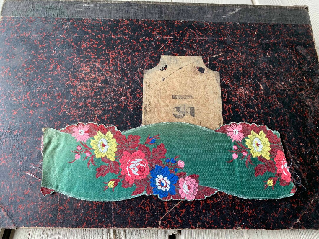 One Antique Victorian French Textile Sample (ref: A-7323/1 Box 1) - Etsy