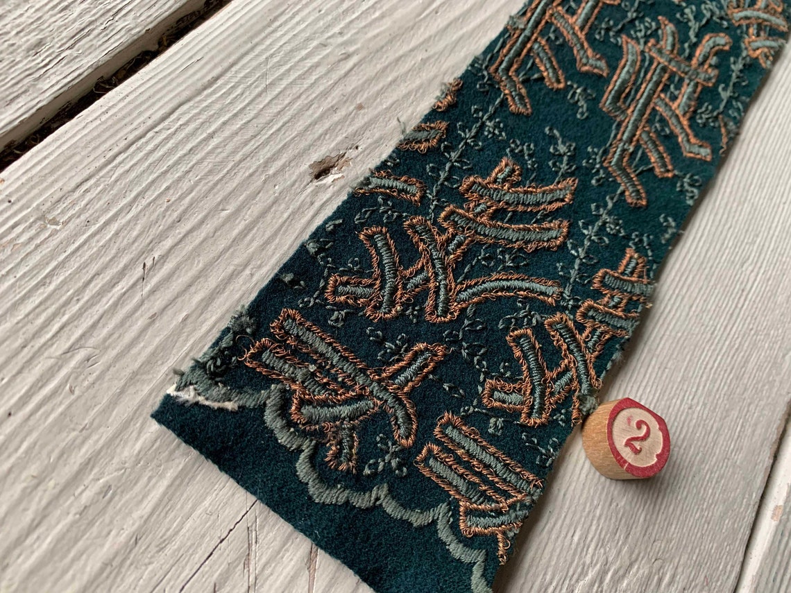 Select One Victorian 1887 Sample French Embroidered Broderies From ...