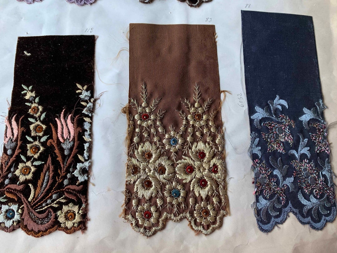 Pick One Victorian 1887 Sample French Embroidered Broderies From Maison ...