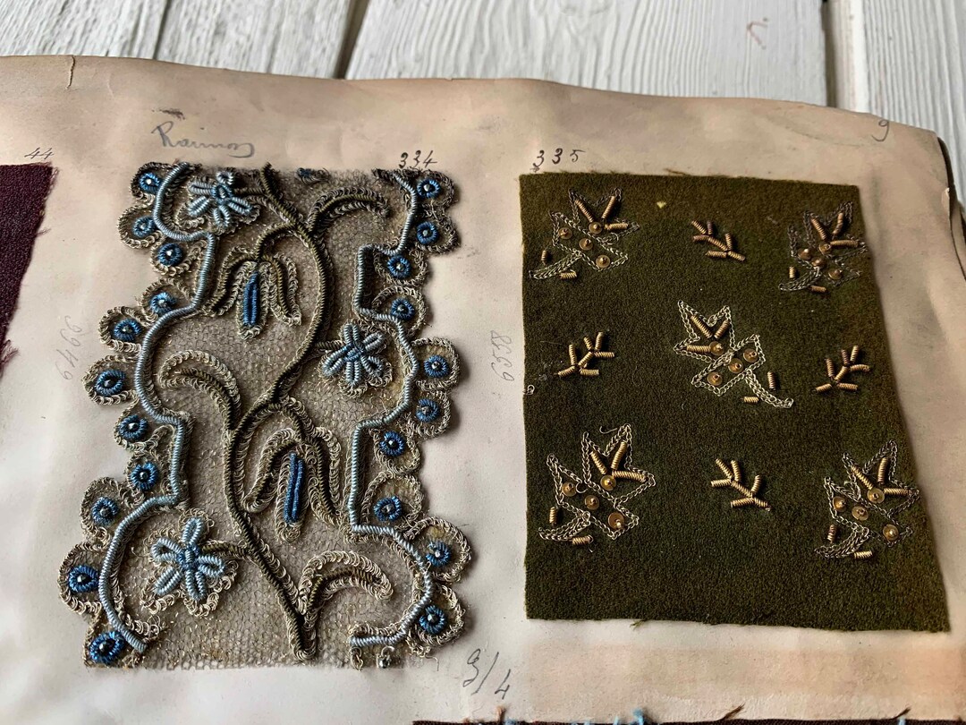 Select One Victorian 1887 Sample French Embroidered Broderies From ...