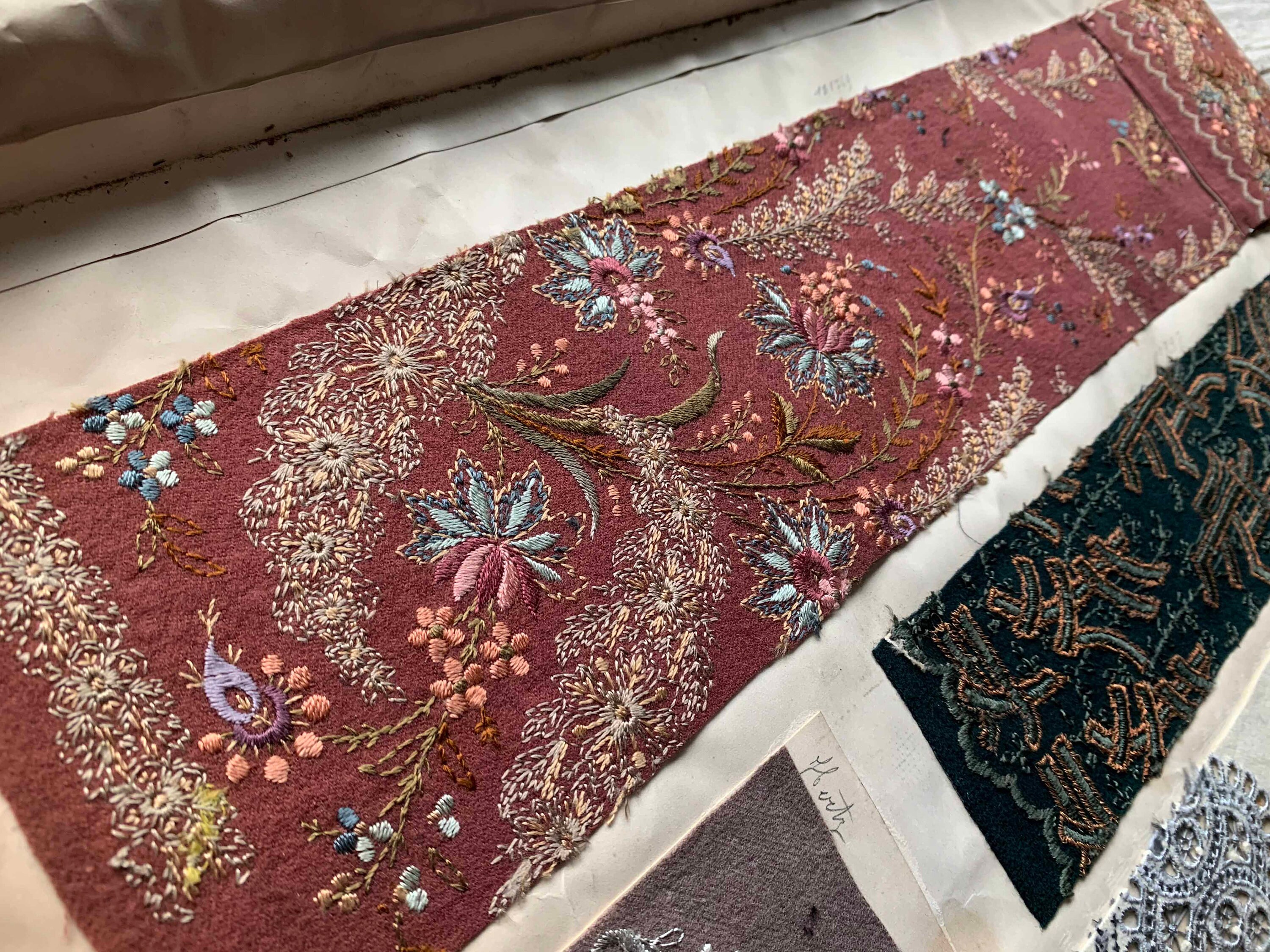 Select One Victorian 1887 Sample French Embroidered Broderies From ...