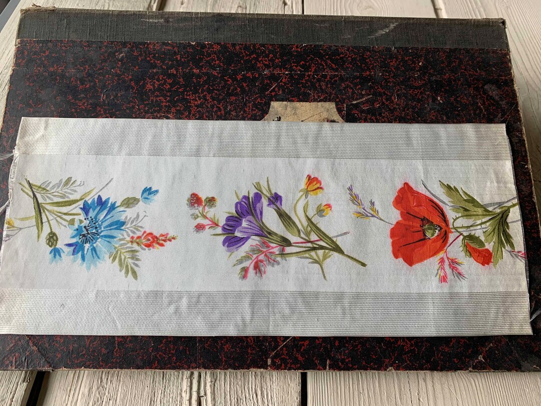One Antique Victorian French Textile Sample (ref: A-7323/1 Box 1) - Etsy