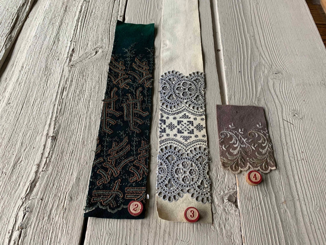 Select One Victorian 1887 Sample French Embroidered Broderies From ...